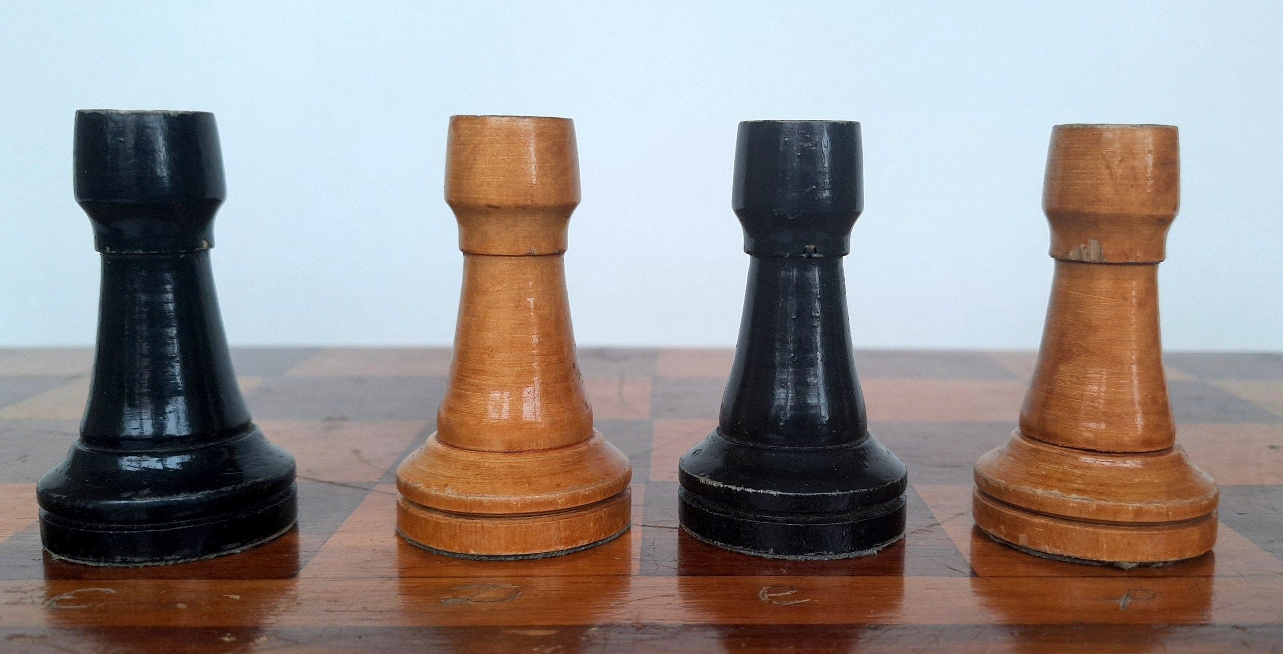 Soviet Chess Tournament. Chess Set USSR. Vintage Wooden Chess ...