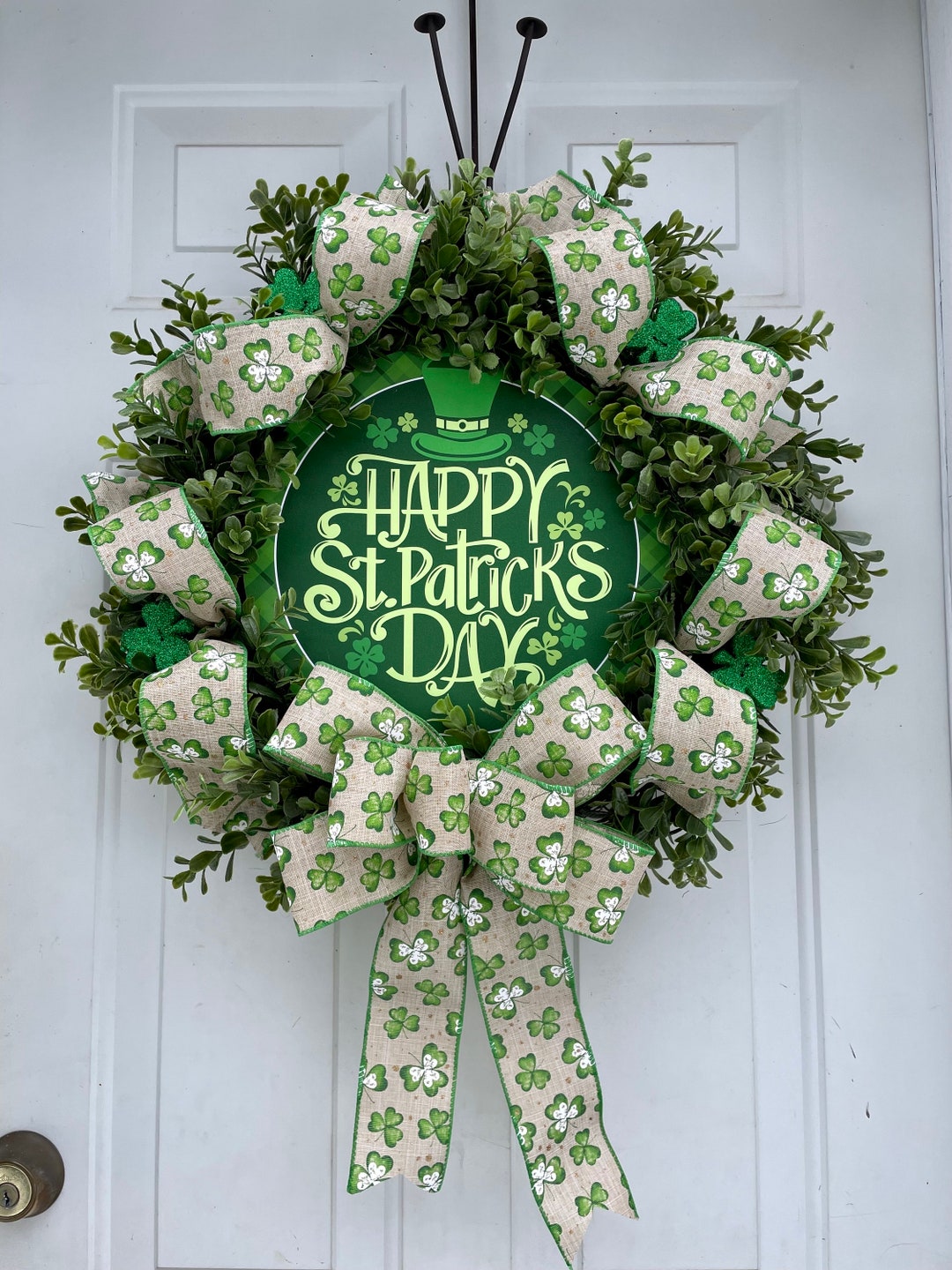 St Patricks Day Wreath, St Patricks Day Wreaths for Front Door - Etsy