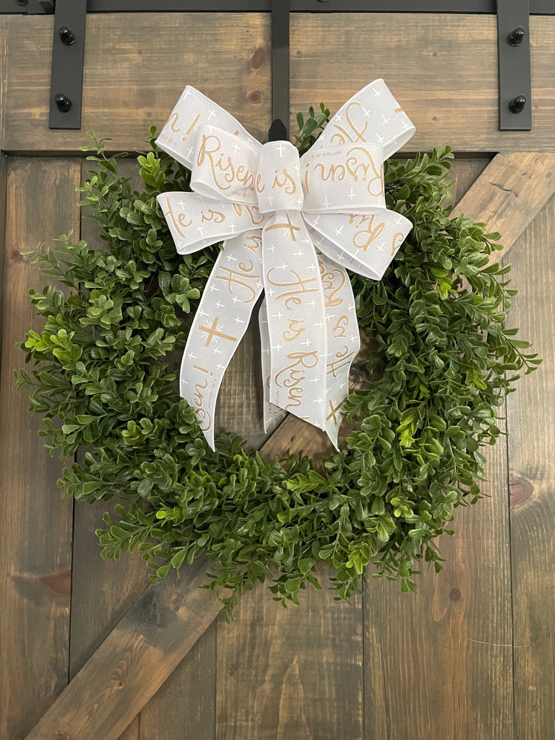 Easter Bow for Wreath, Wreath Bow, Christian Bow for A Wreath - Etsy