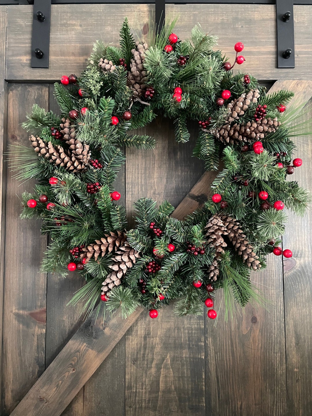 Christmas Wreaths for Front Door, Winter Wreath - Etsy