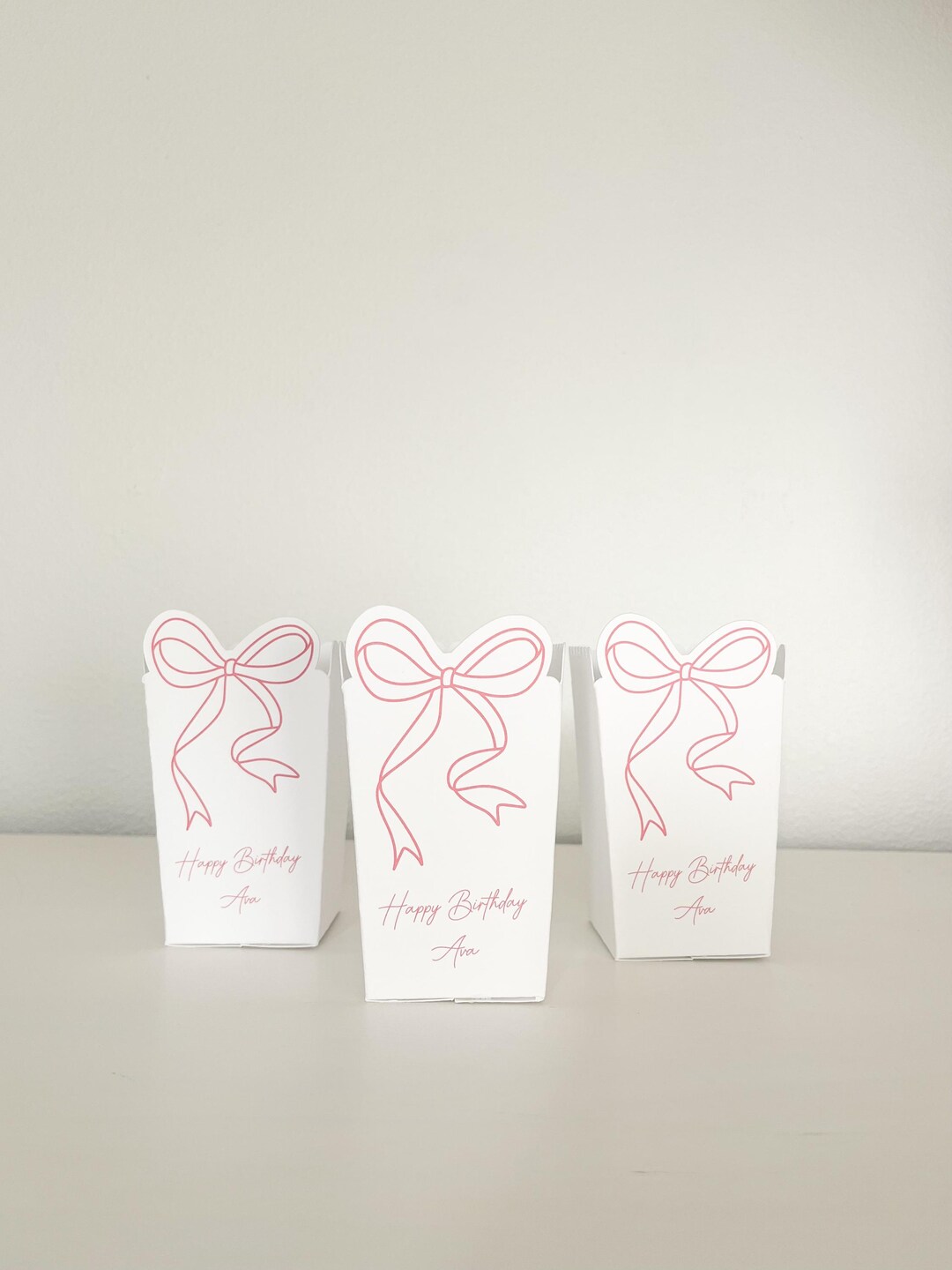 Popcorn Box, Custom Popcorn Boxes, Treats Box, Kids Party Favor ...