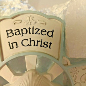 Cross Wall Plaque Baptized in Christ Baptism Gift Plaque - Etsy