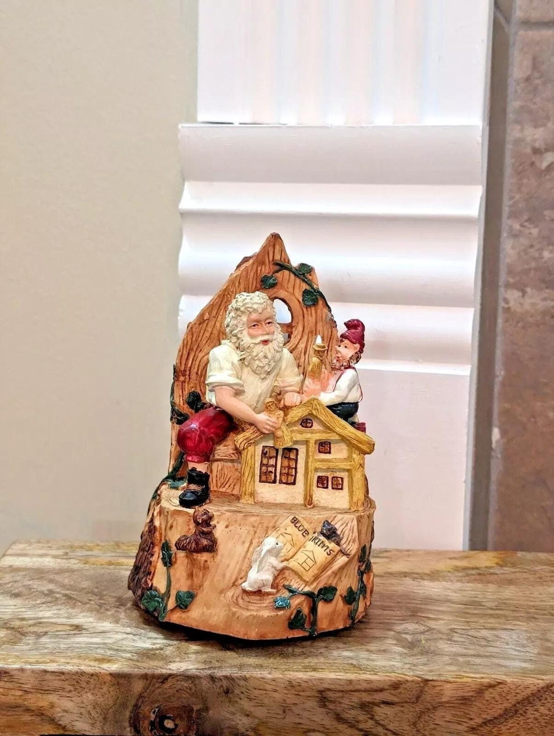 House of Lloyd Wood Working Santa Vintage Christmas Music Box - Etsy