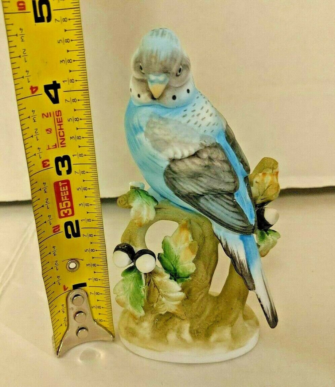 Lefton Blue Parakeet Bird Figurine - Etsy