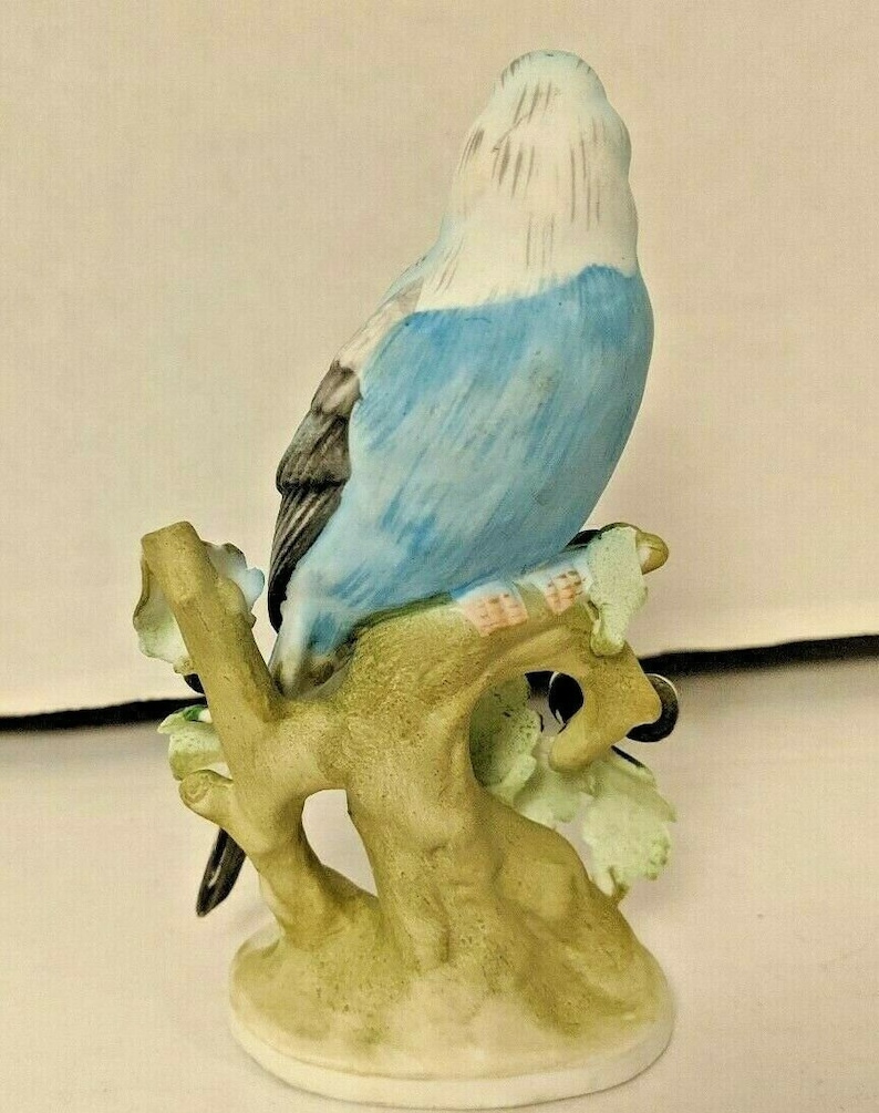 Lefton Blue Parakeet Bird Figurine - Etsy