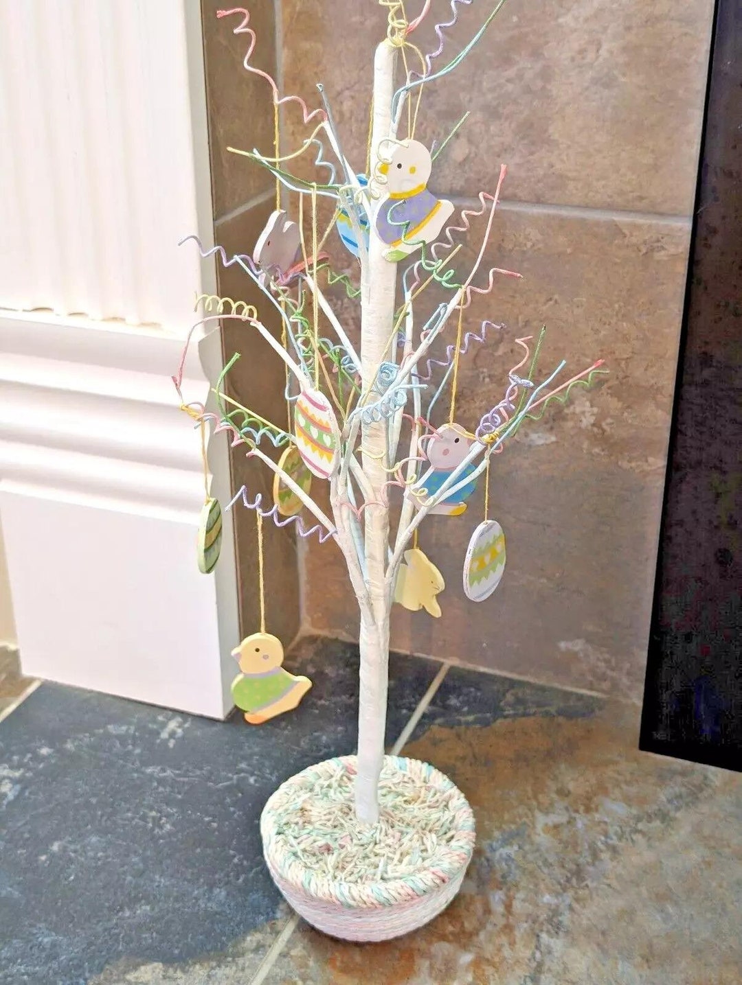 Vintage Easter Tree and Wood Ornaments - Etsy