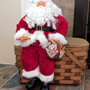 Gingerbread Santa Large Shelf Sitter Doll - Etsy