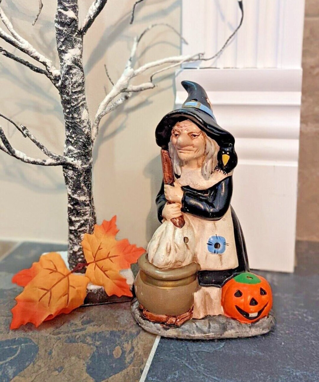 Ceramic Mold Vintage Halloween Witch Figurine - Etsy