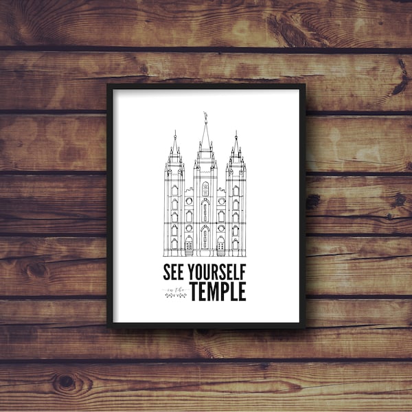 8x10 Lds Temple Printable - Etsy