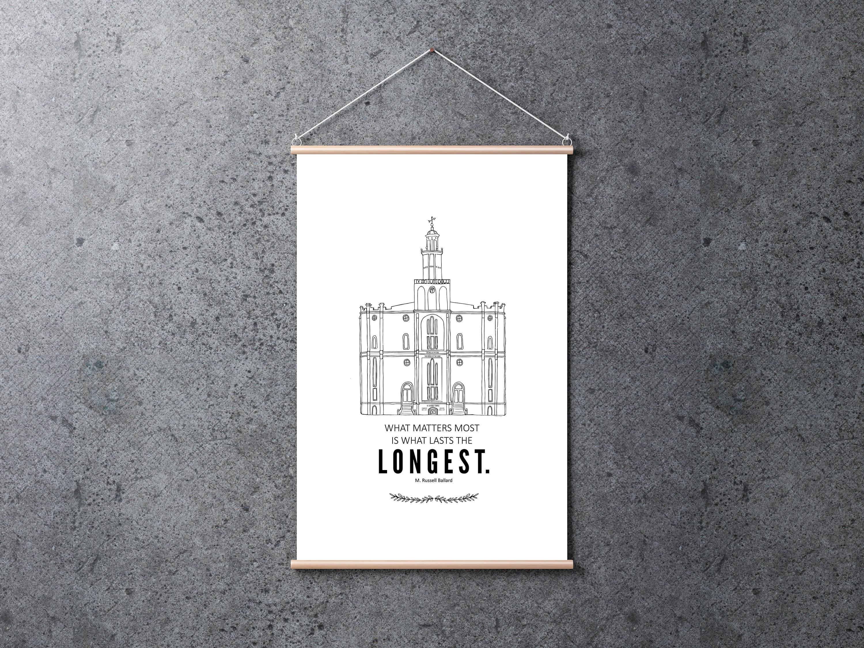 St. George, Utah Temple Print | Poster 24x36 | Digital Print | Instant ...