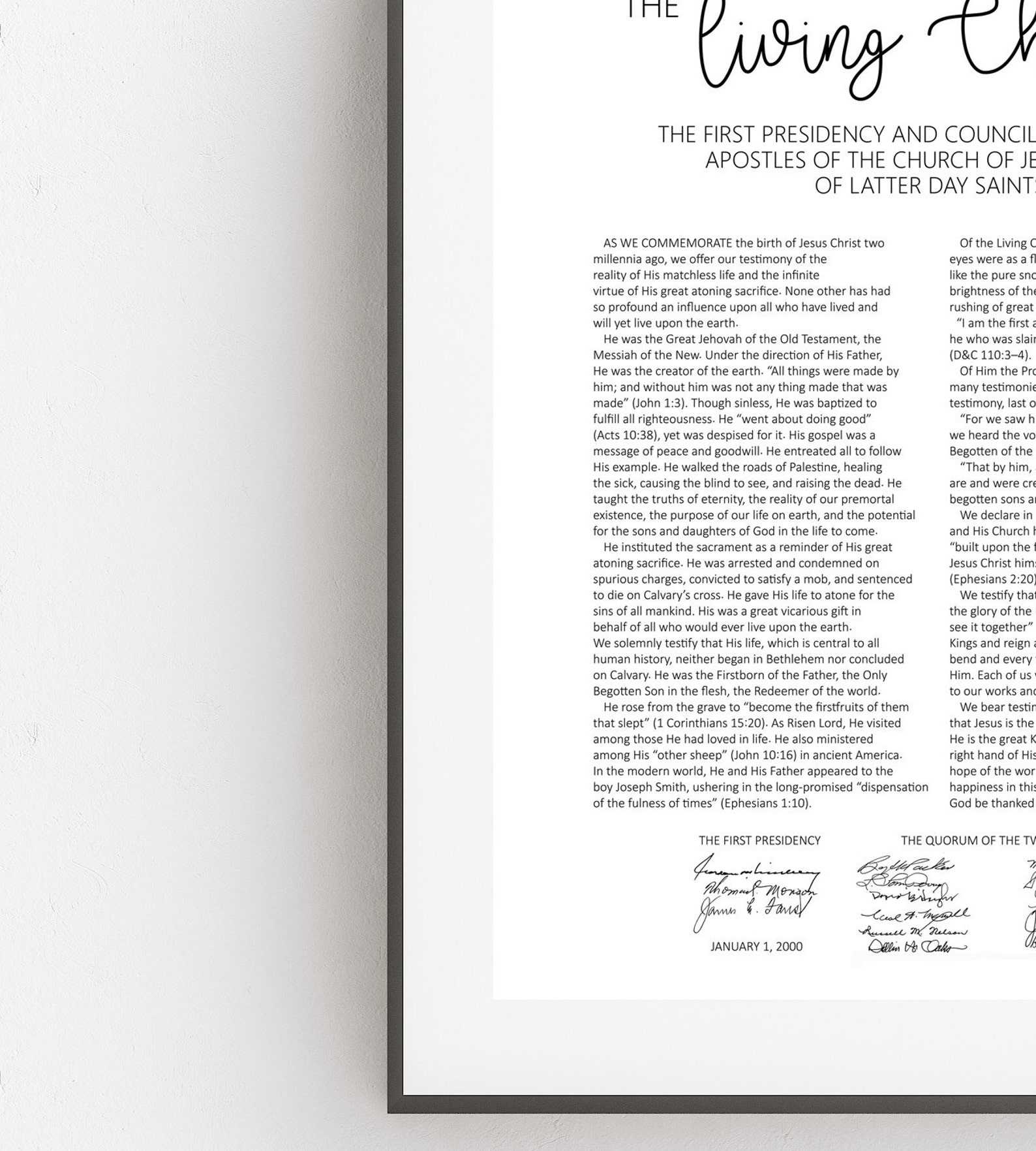 The Living Christ | Poster 24x36 | Digital Print | Instant Download ...