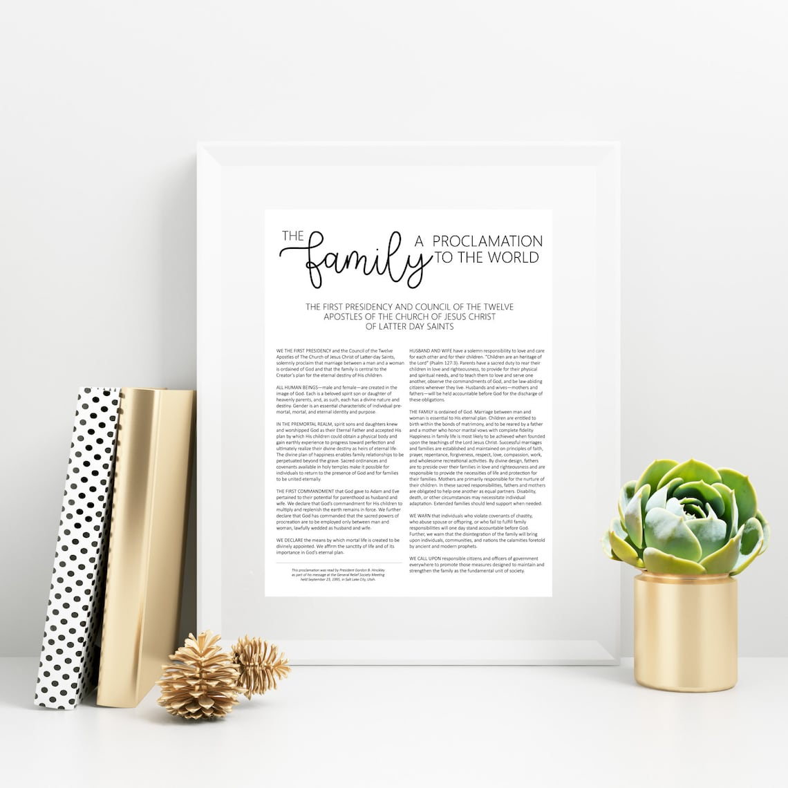 The Family Proclamation | 8x10, 11x14 | Digital Print | Instant ...