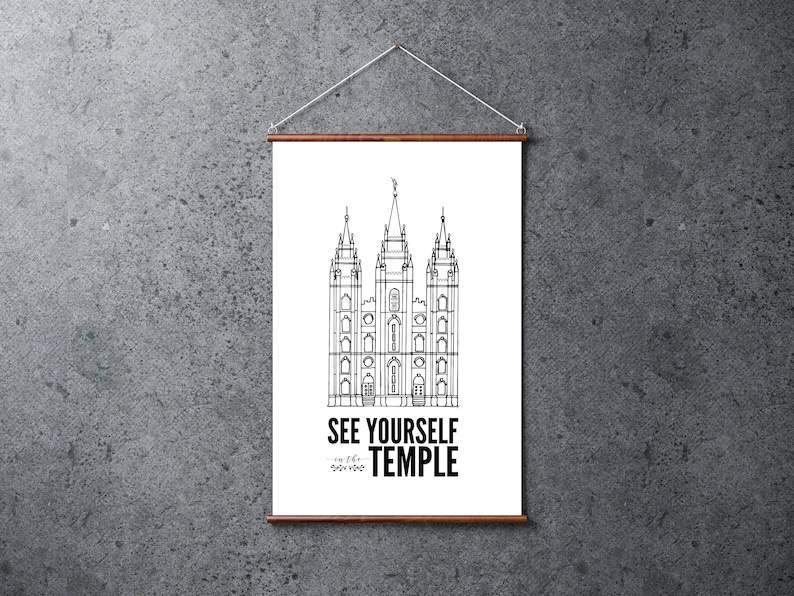 LDS Salt Lake Temple Print & Quote | Poster 24x36 | Digital Print ...