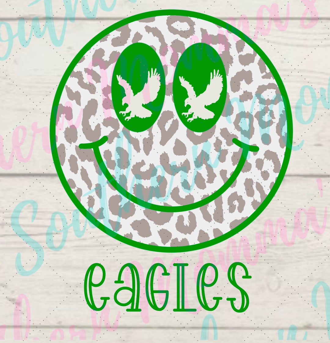 Eagles Smiley Face Sublimation PNG File - Etsy