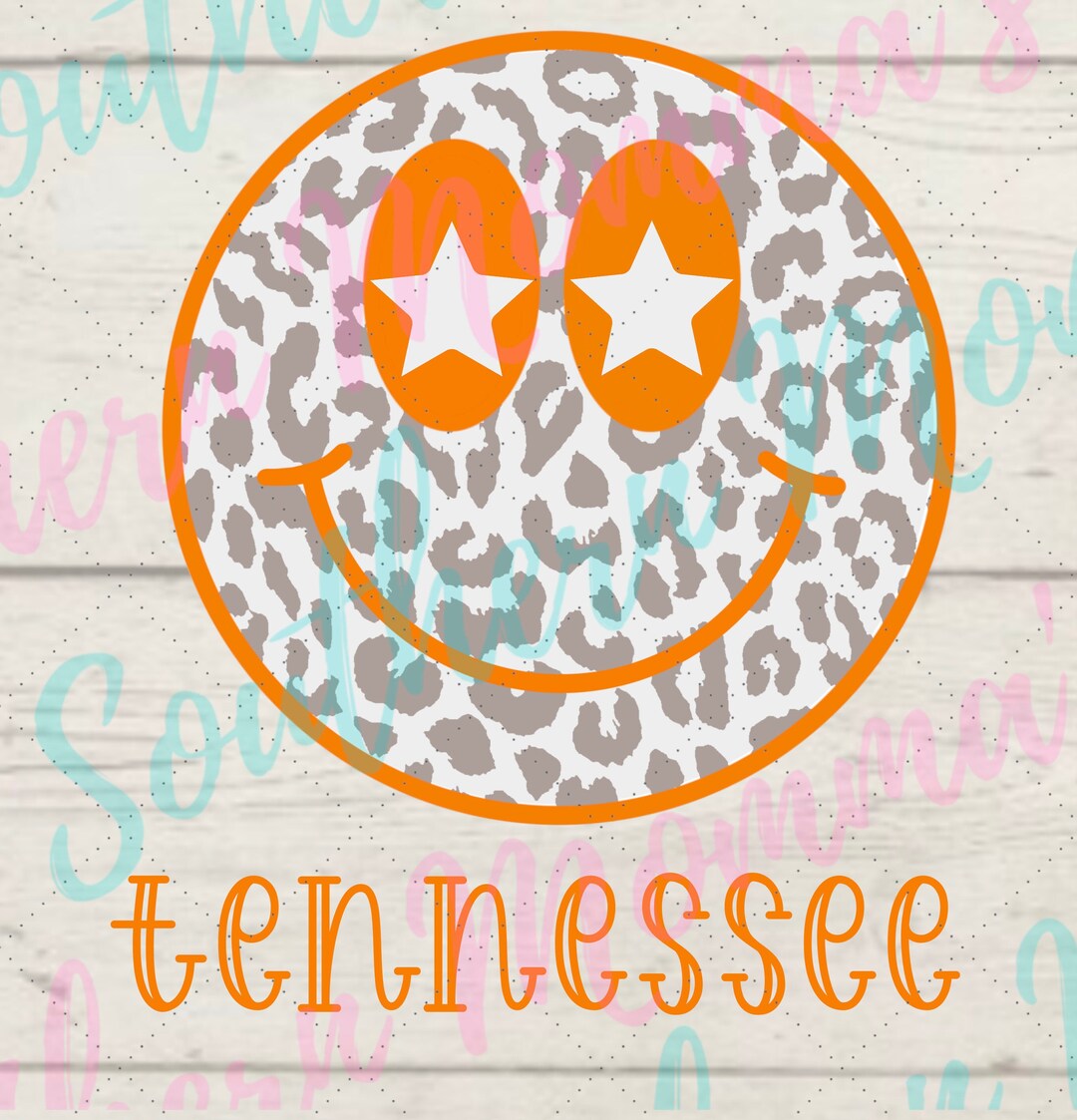Tennessee Smiley Face Sublimation PNG File - Etsy
