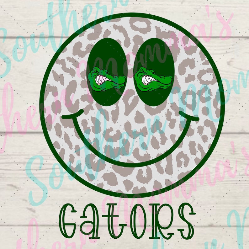 Gators Smiley Face Sublimation PNG File - Etsy