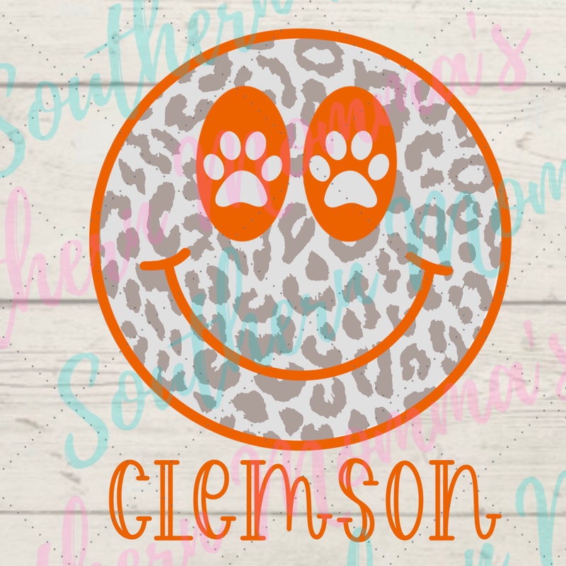Clemson Paw Print - Etsy