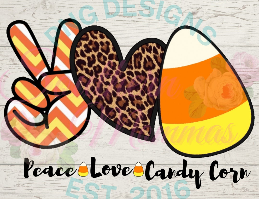 Peace Love Candy Corn - Etsy