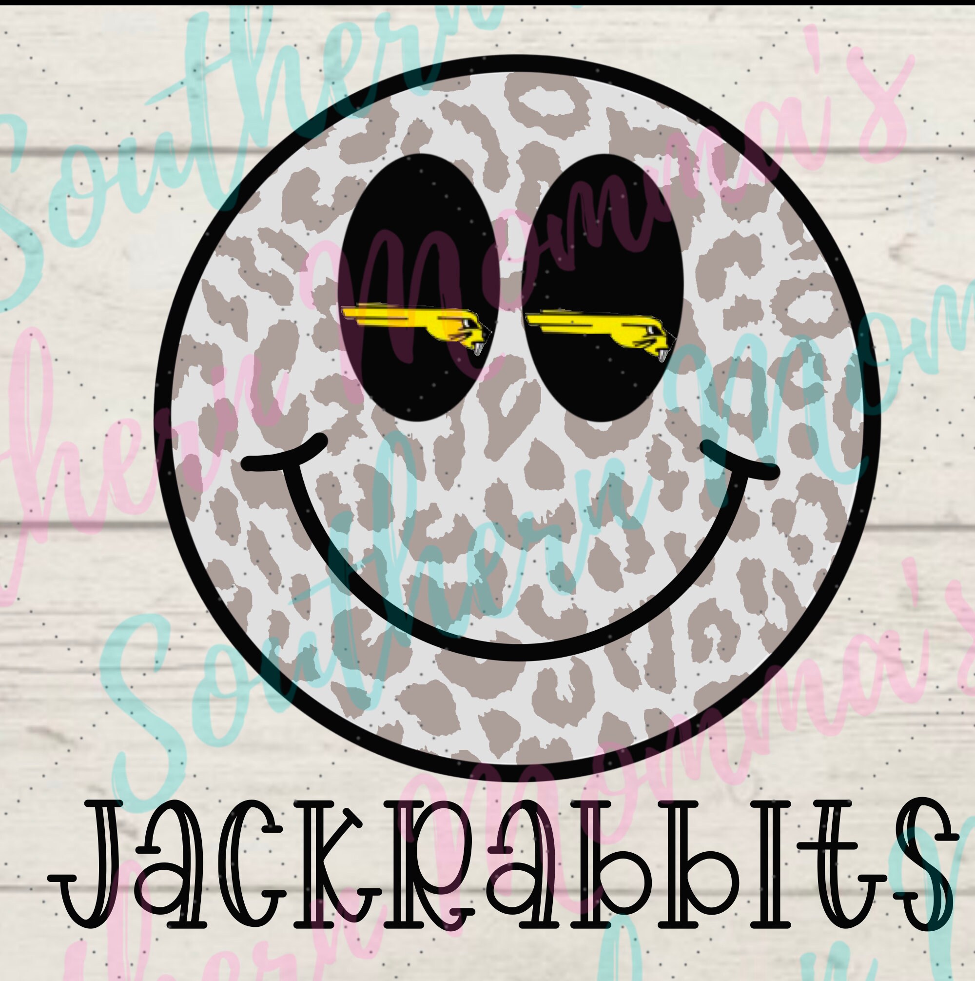 Jackrabbits Smiley Face Sublimation PNG File - Etsy