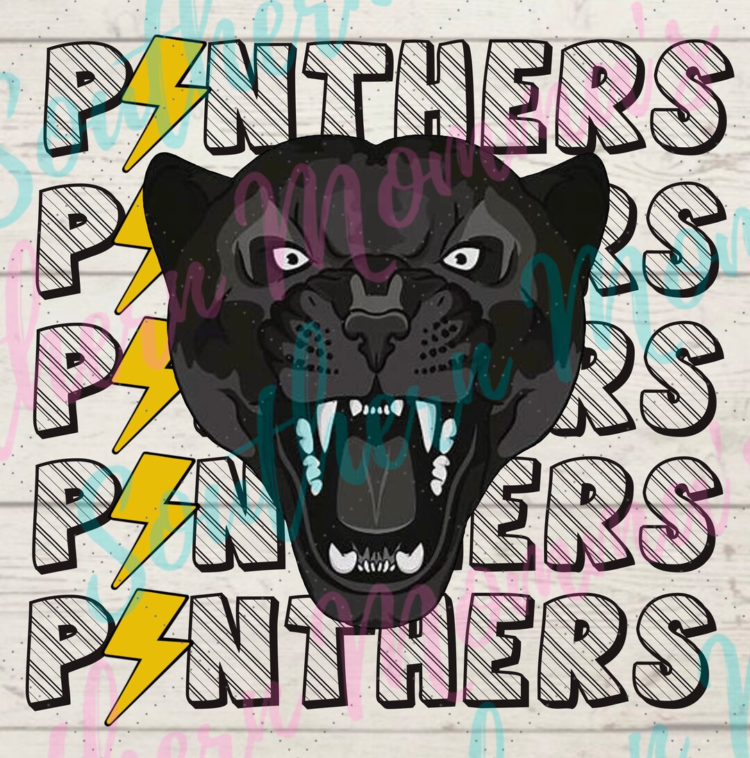 Panthers Face Sublimation PNG File - Etsy