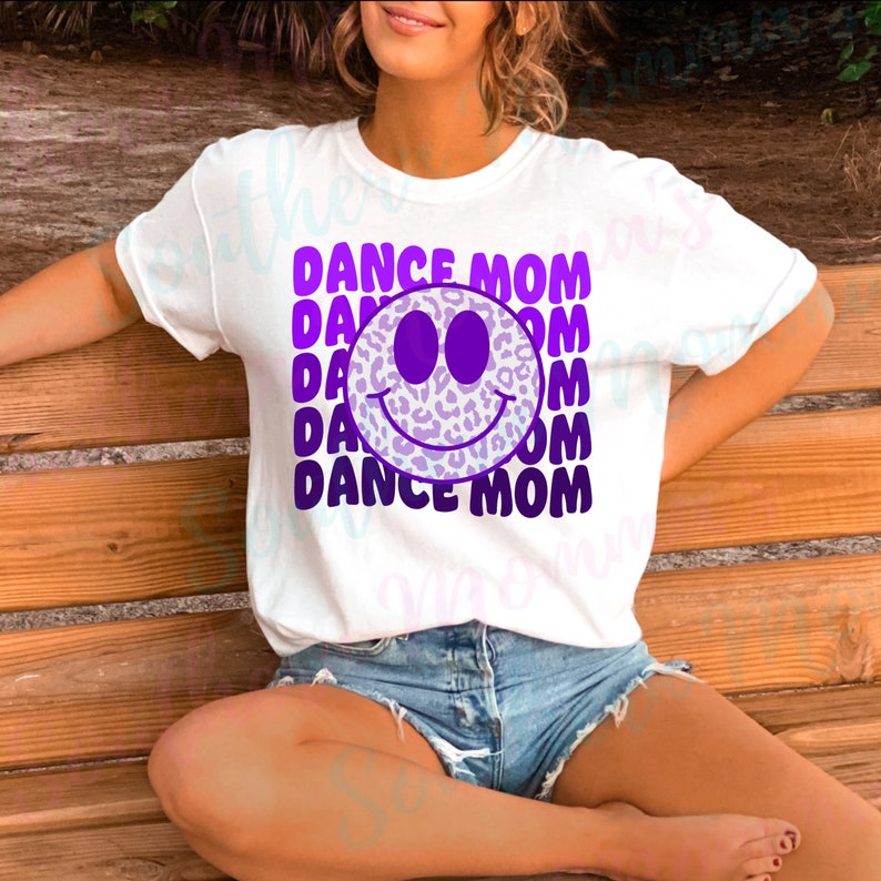 Dance Mom Smiley Face Sublimation PNG File Instant Download - Etsy