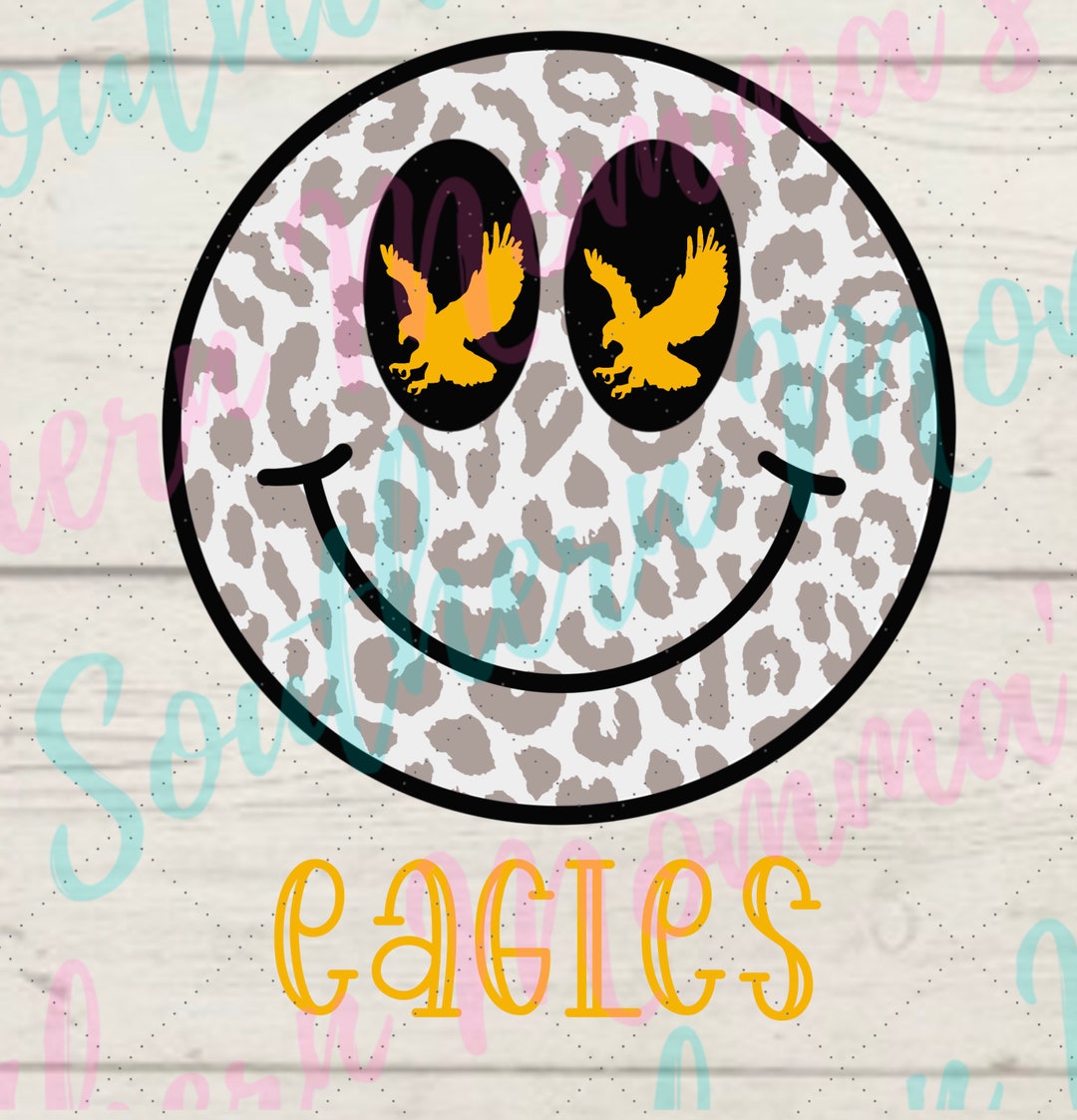 Eagles Smiley Face Sublimation PNG File - Etsy