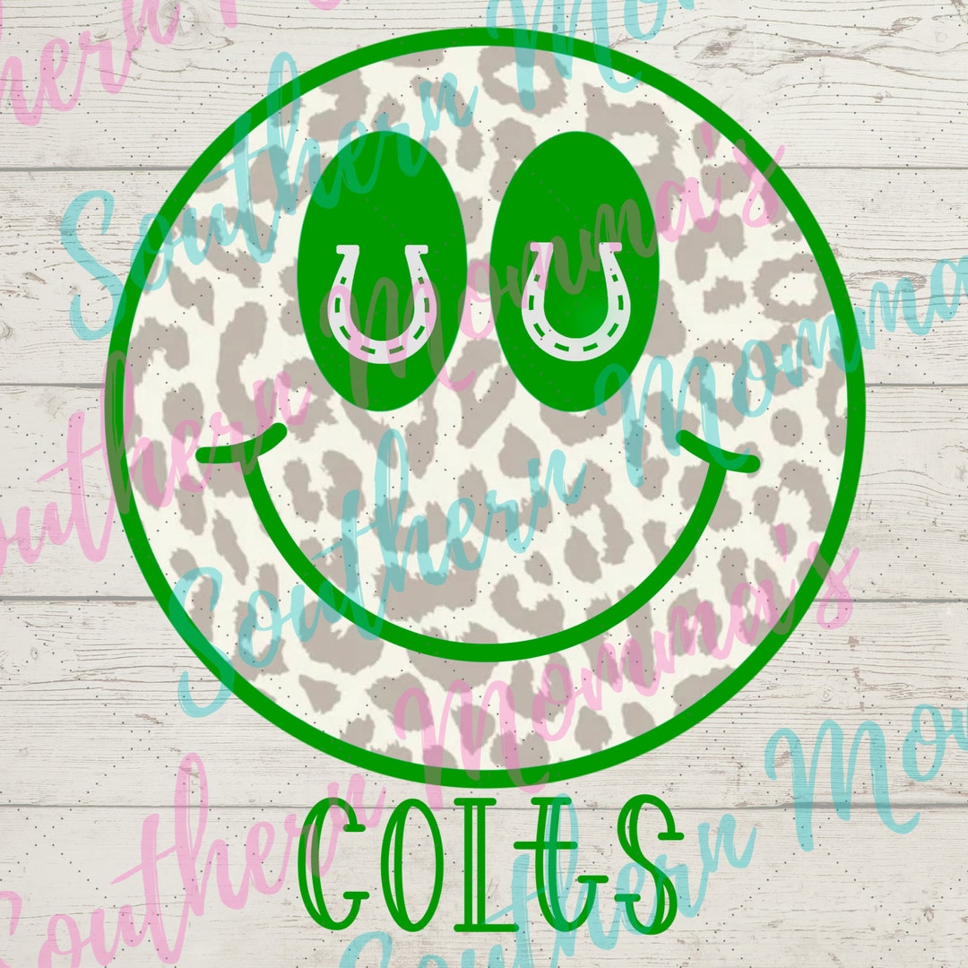 Smiley Face Colts Sublimation PNG File - Etsy