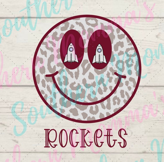 Rockets Smiley Face Sublimation PNG File - Etsy