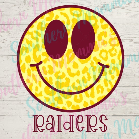 Smiley Face Raiders Sublimation PNG File | Etsy