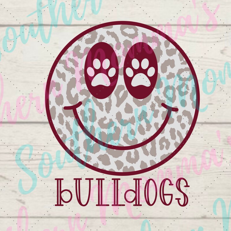 Bulldog Smiley Png - Etsy