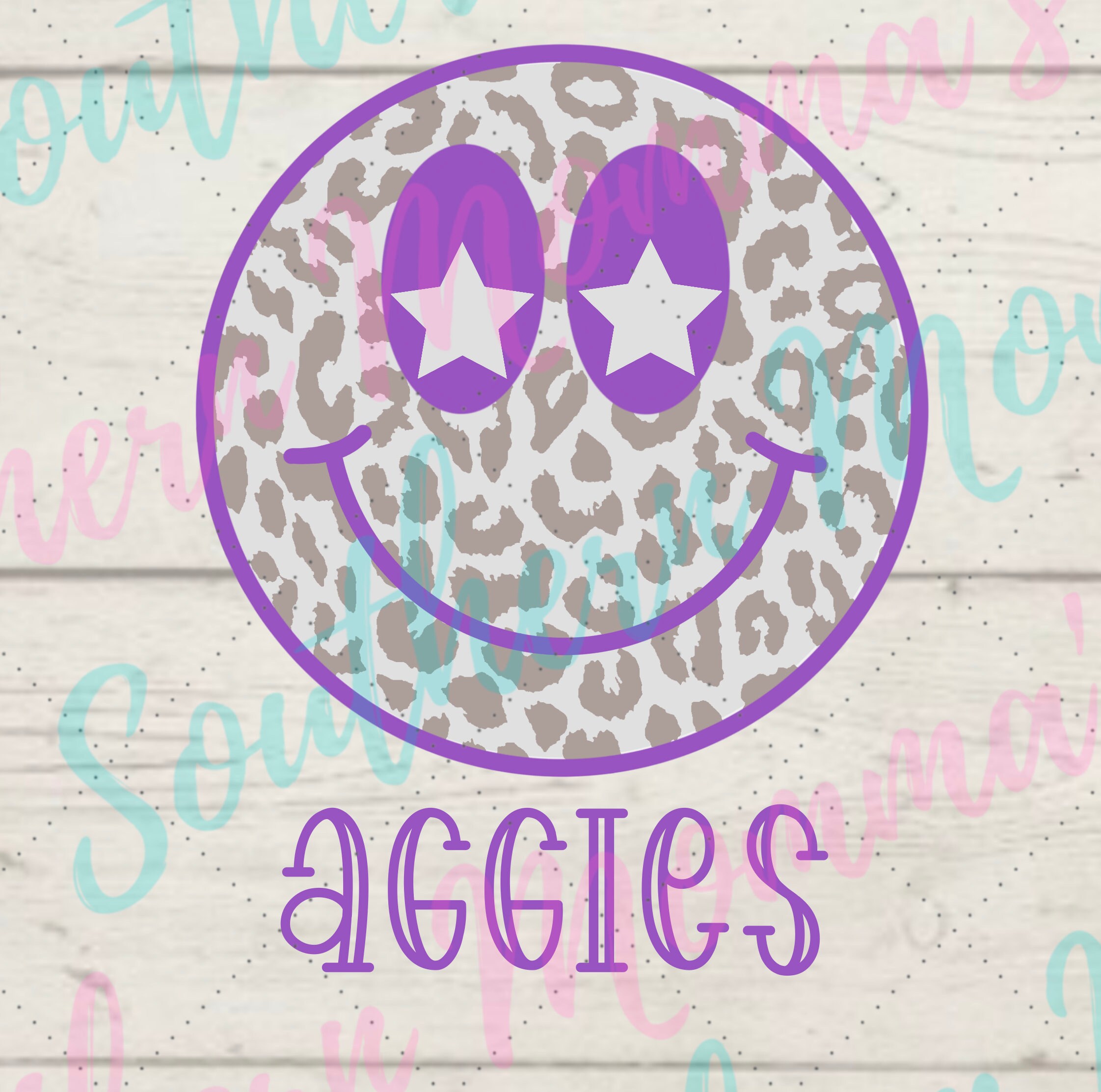 Aggies Smiley Face Sublimation PNG File - Etsy