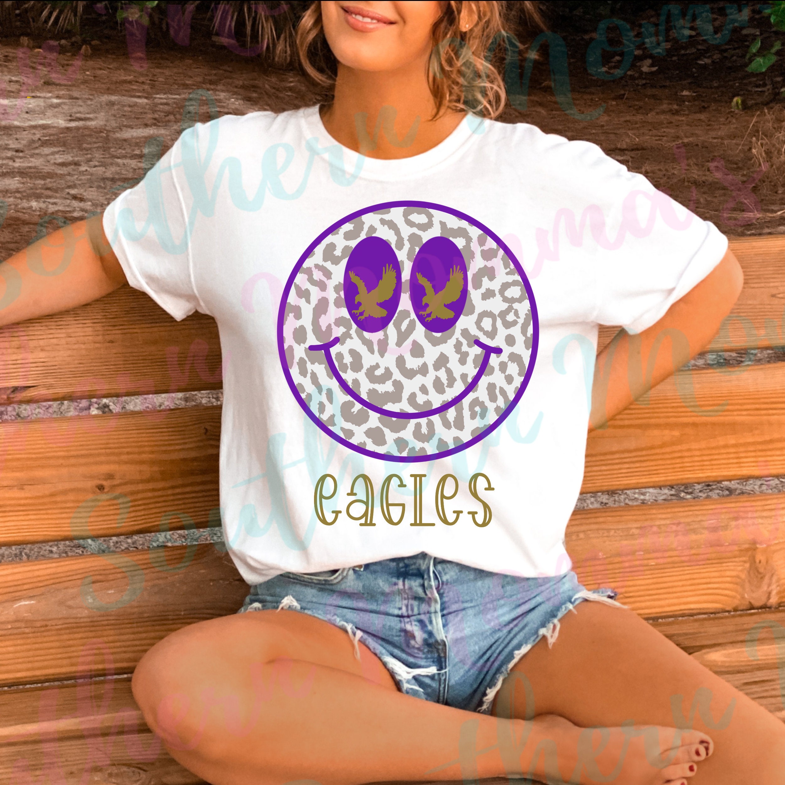 Eagles Smiley Face Sublimation PNG File - Etsy