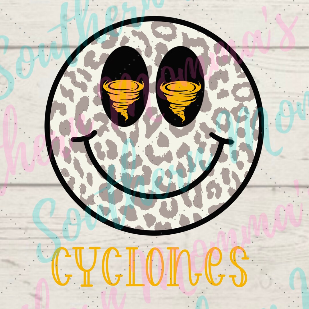Cyclones Smiley Face Sublimation PNG File - Etsy