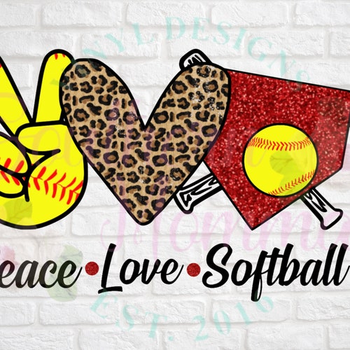 Funky Softball Digital Download. Sublimation Design. Softball. | Etsy