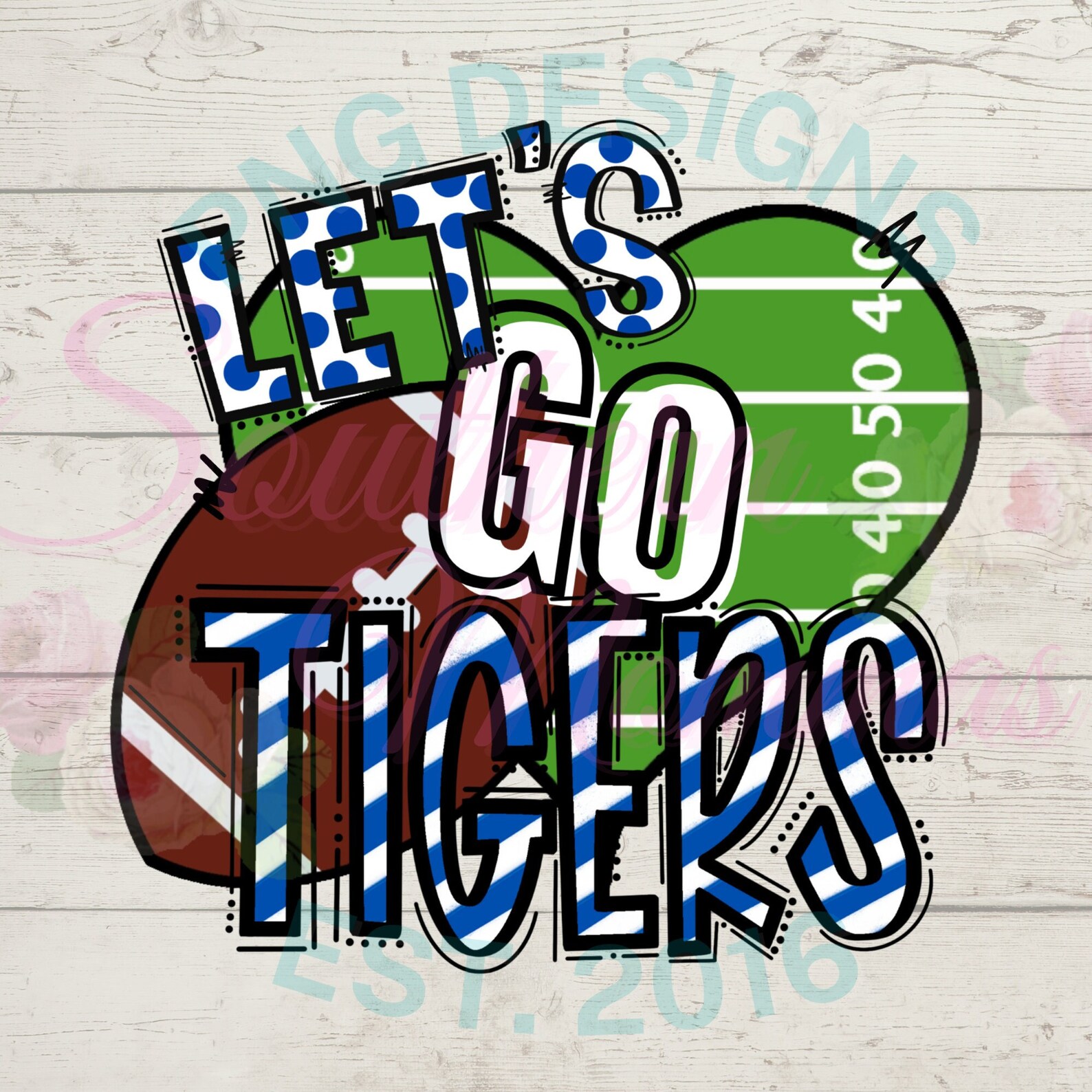 Lets Go Tigers Sublimation PNG File - Etsy