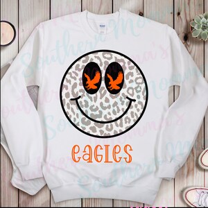 Eagles Smiley Face Sublimation PNG File - Etsy