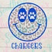 Chargers Smiley Face Sublimation PNG File - Etsy