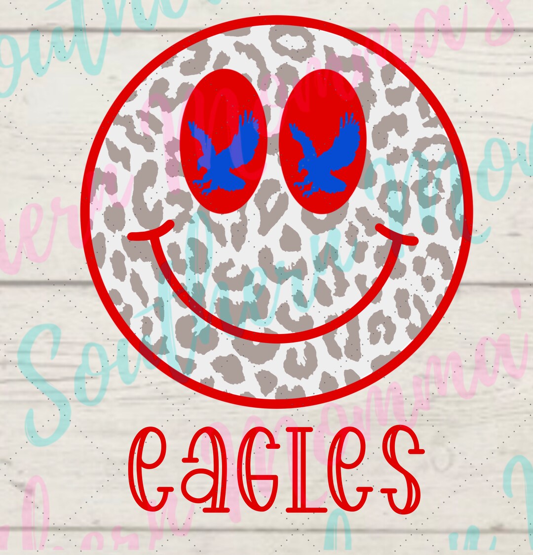 Eagles Smiley Face Sublimation PNG File - Etsy