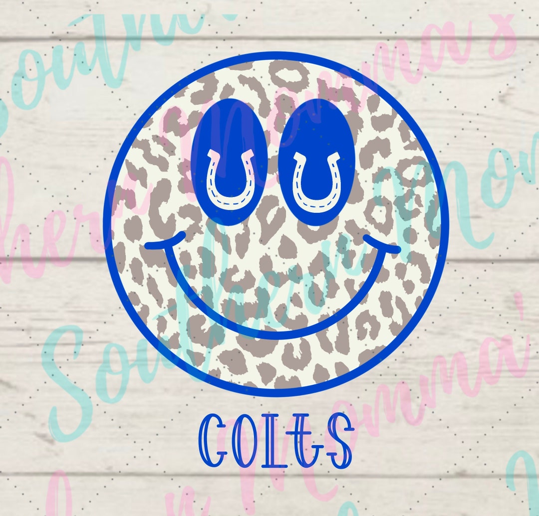 Colts Smiley Face Sublimation PNG File - Etsy