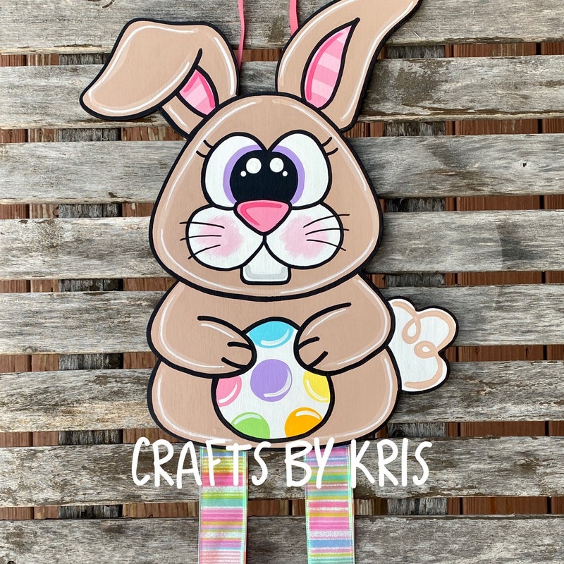 Easter Bunny Door Hanger - Etsy