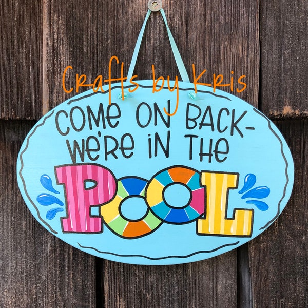 Pool Sign - Etsy