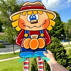 READY TO SHIP Fall Door Hanger, Thanksgiving Door Hanger, Scarecrow ...