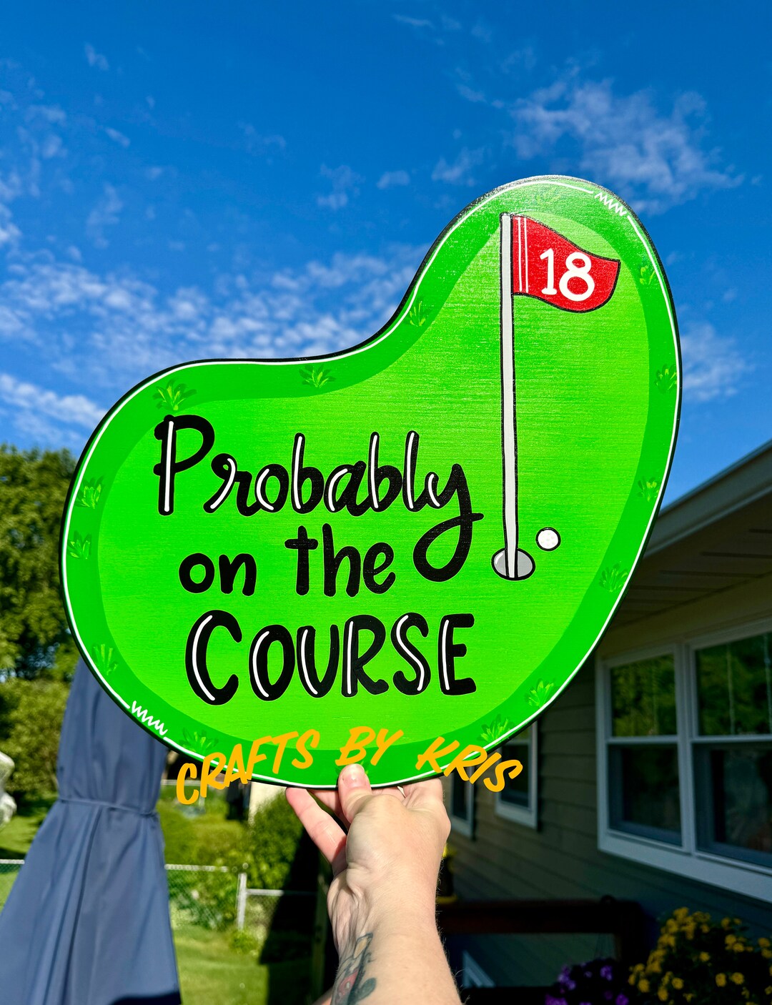 READY TO SHIP Golf Door Hanger, Golfing Door Hanger, Golf Team, Golf ...