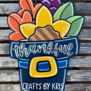 Thanksgiving Door Hanger, Thankful Door Hanger, Pilgrim Door Hanger ...