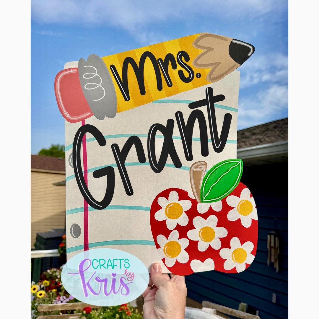Teacher Door Hanger, Classroom Door Hanger, Back to School, Teacher ...