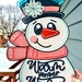 READY TO SHIP Snowman Door Hanger Sign, Winter Door Hanger, Winter ...