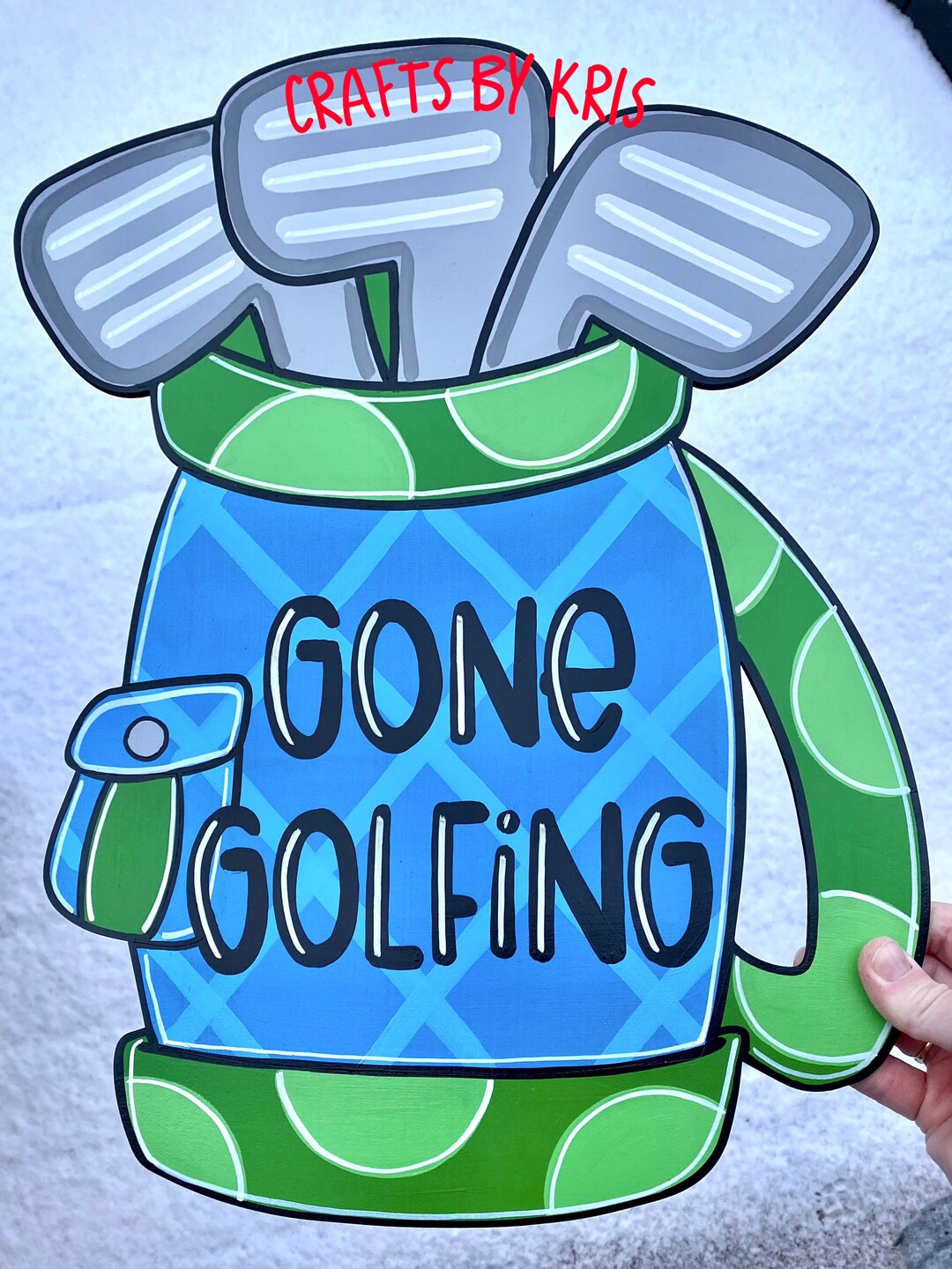 Gone Golfing Sign, Golfing Door Hanger, Golf Team Sign, Golf Coach Gift ...