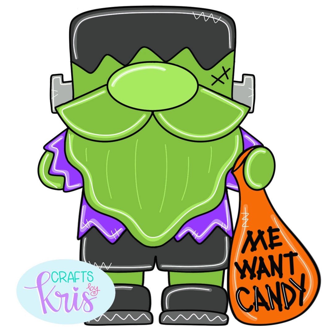 TEMPLATE *DIGITAL FILE* - Frankenstein Door Hanger Template for Makers ...