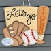 READY TO SHIP Baseball Door Hanger, Game Day, Baseball Team Door Hanger ...
