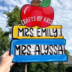CUSTOM Teacher Door Hanger, Classroom Theme, Back to School Decoration ...